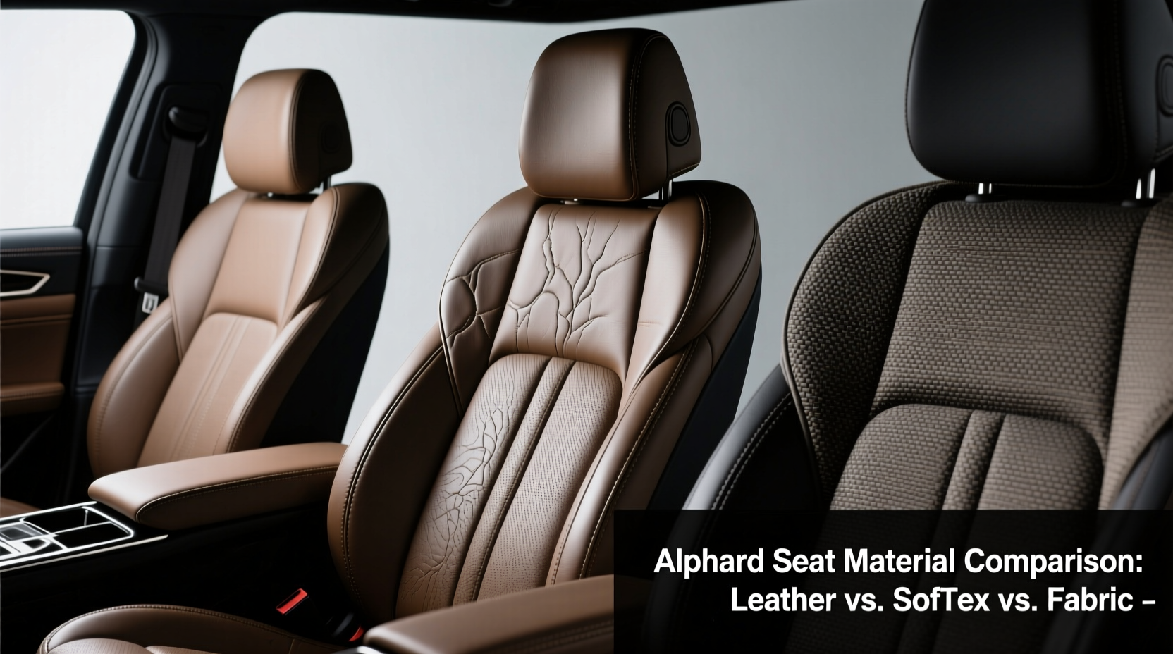 Alphard Seat Material Comparison: Leather vs. SofTex vs. Fabric