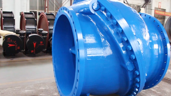 DN1500 Ductile Iron Double Door Flange Swing Check Valve