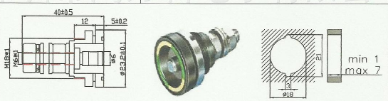 Black Potential Equalization Socket Connector-圣康发展有限公司