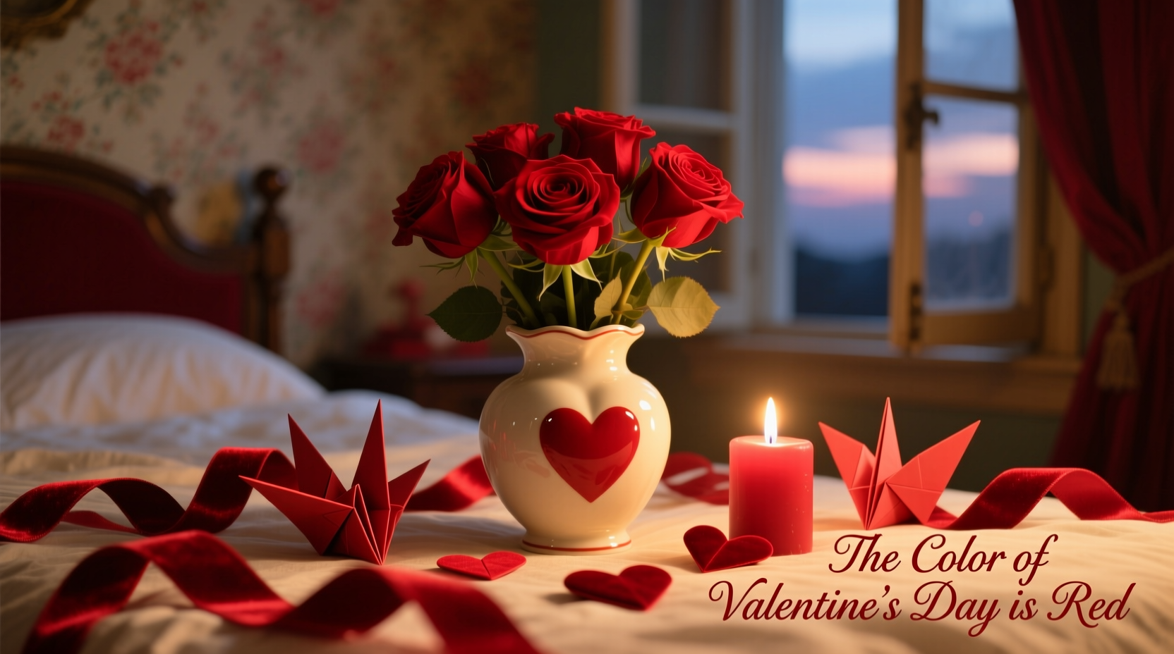 The Color of Valentine's Day is Red