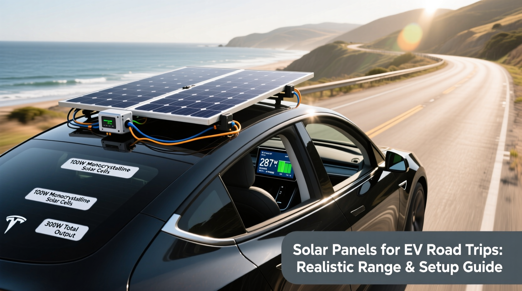 Solar Panels for EV Road Trips: Realistic Range & Setup Guide