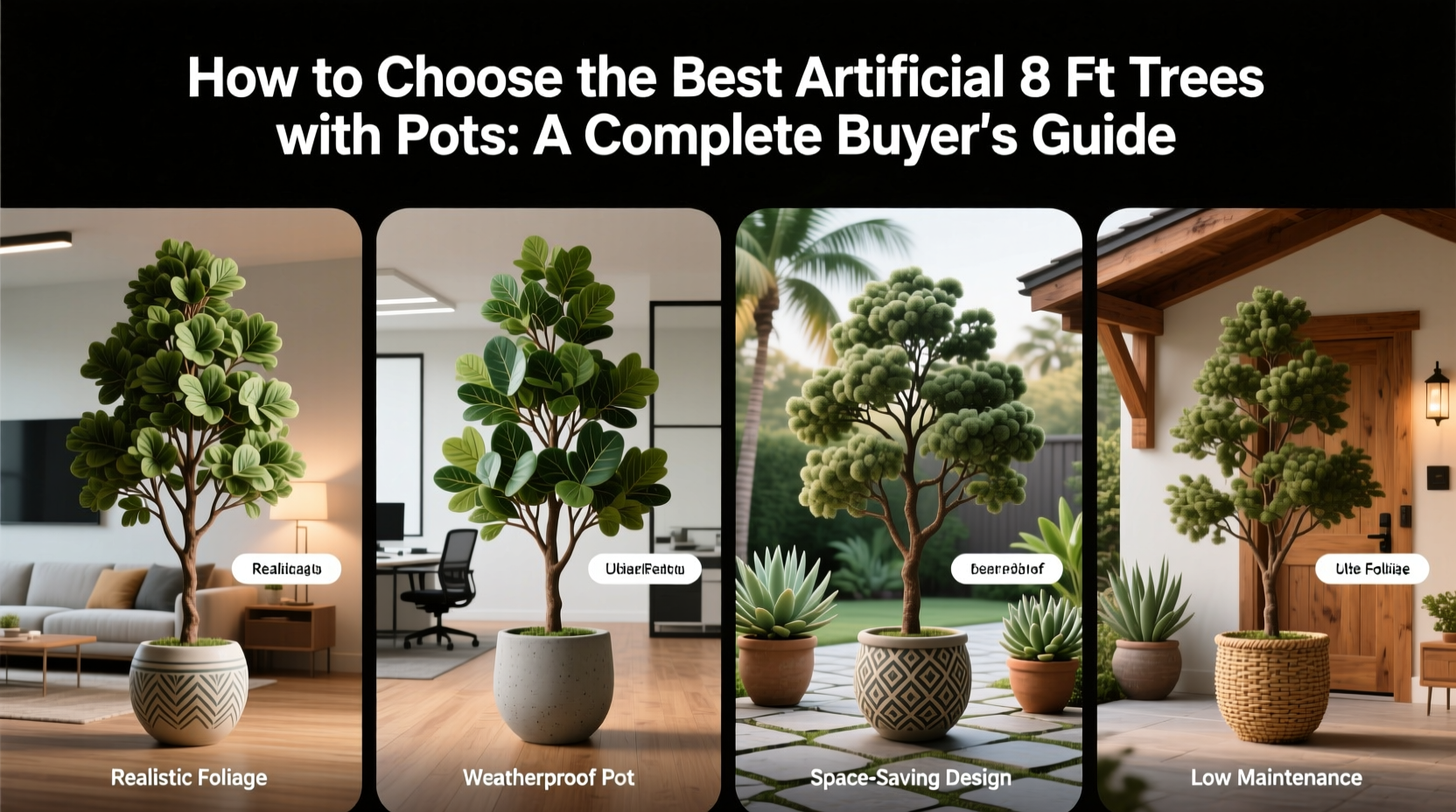 How to Choose the Best Artificial 8 Ft Trees with Pots: A Complete ...