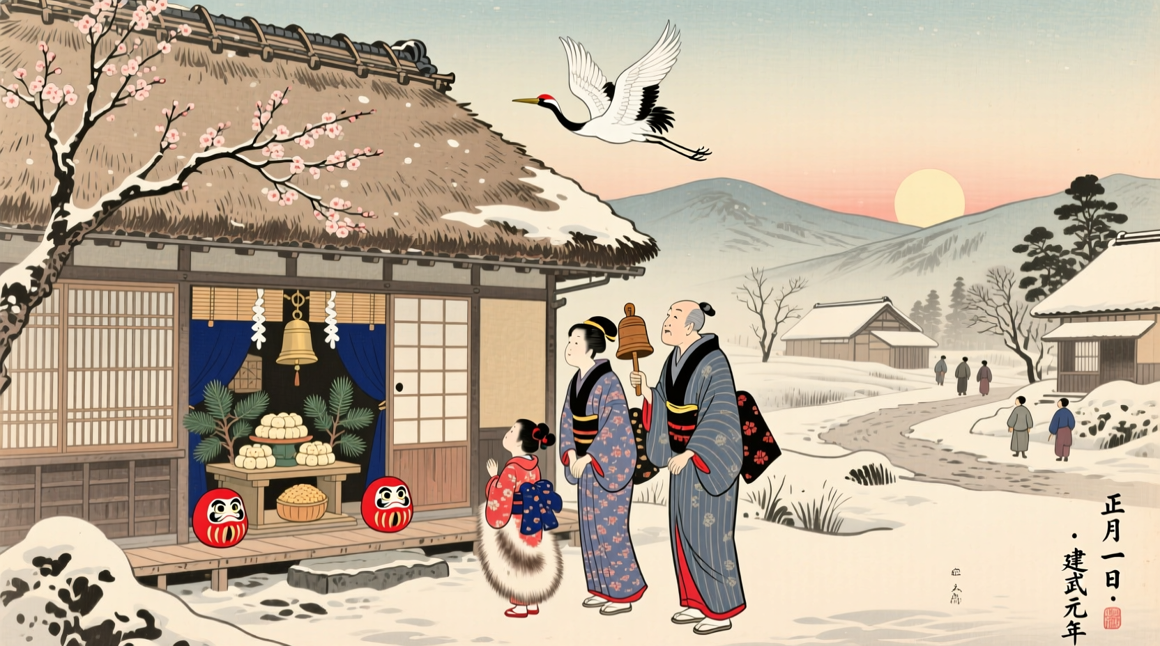 Japanese New Year in 1333: January 1, 1333 (Lunar Calendar)