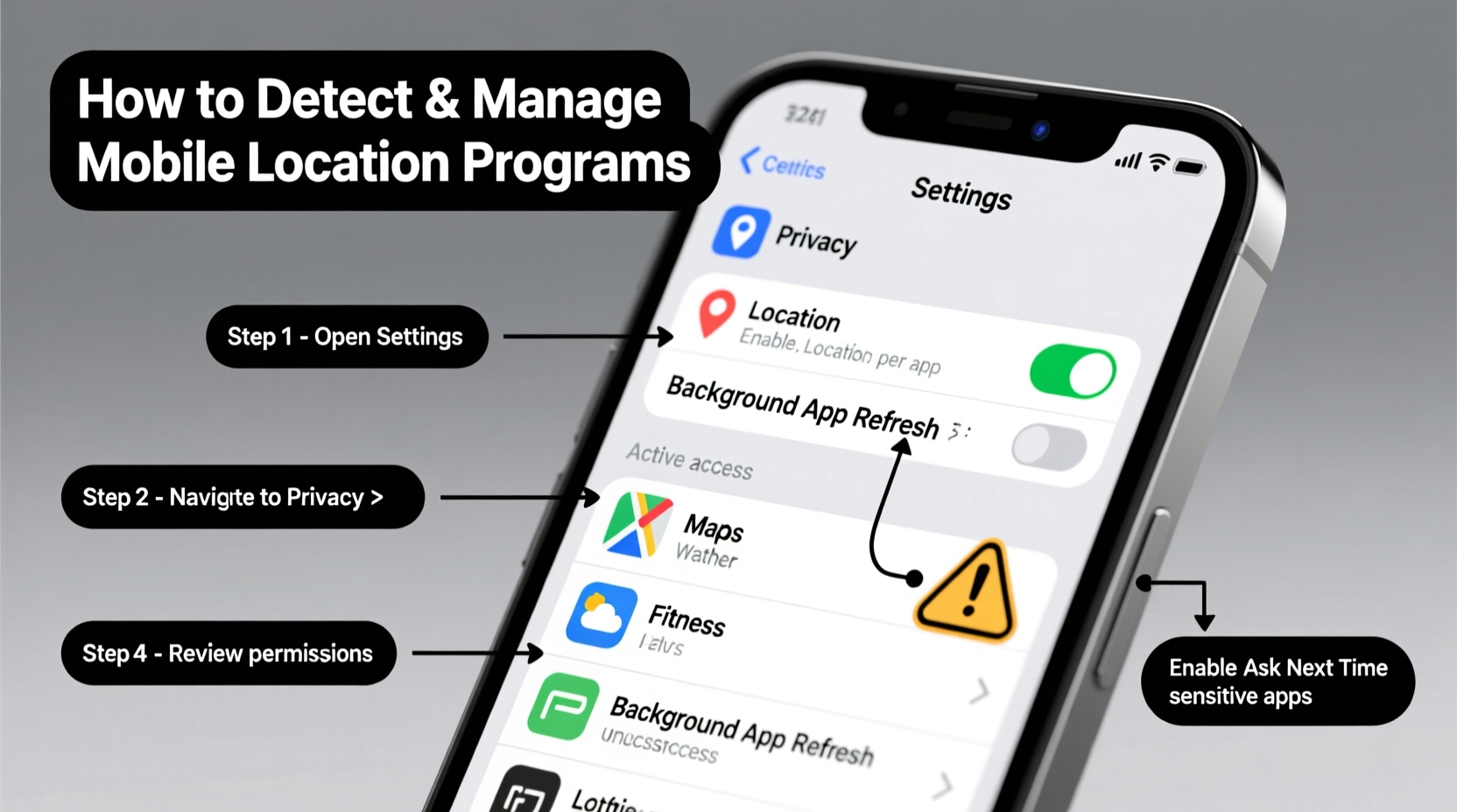 How To Detect And Manage Mobile Locate Programs On Your Phone A Step By ...