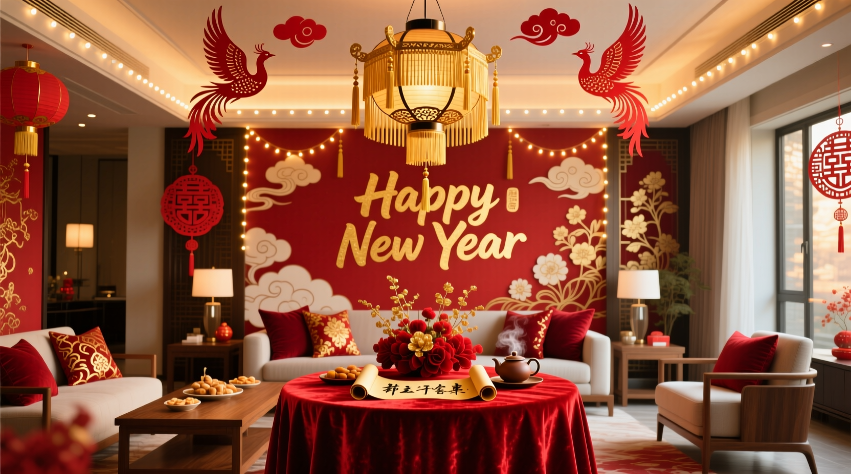 How to Decorate Living Room for Chinese New Year