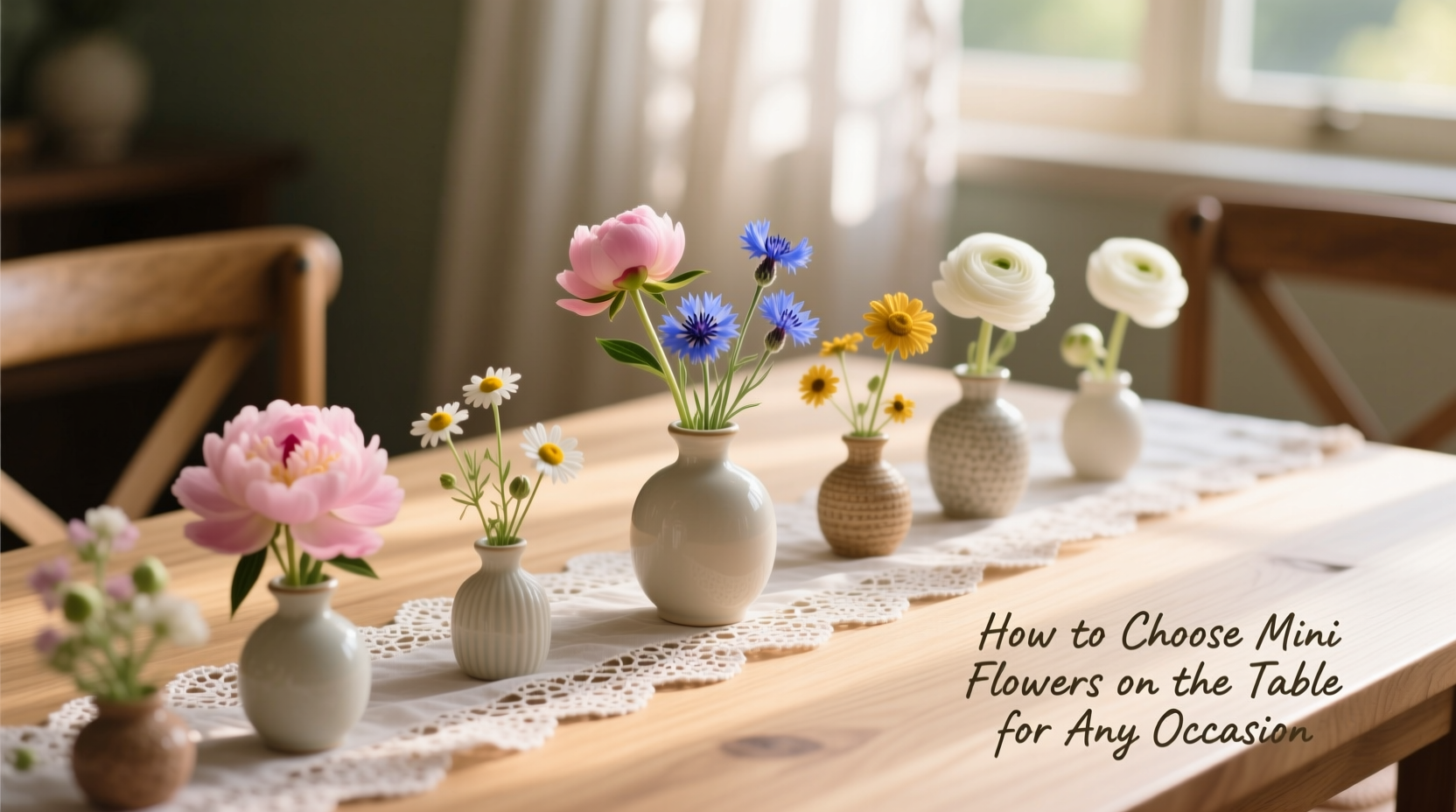 How to Choose Mini Flowers on the Table for Any Occasion