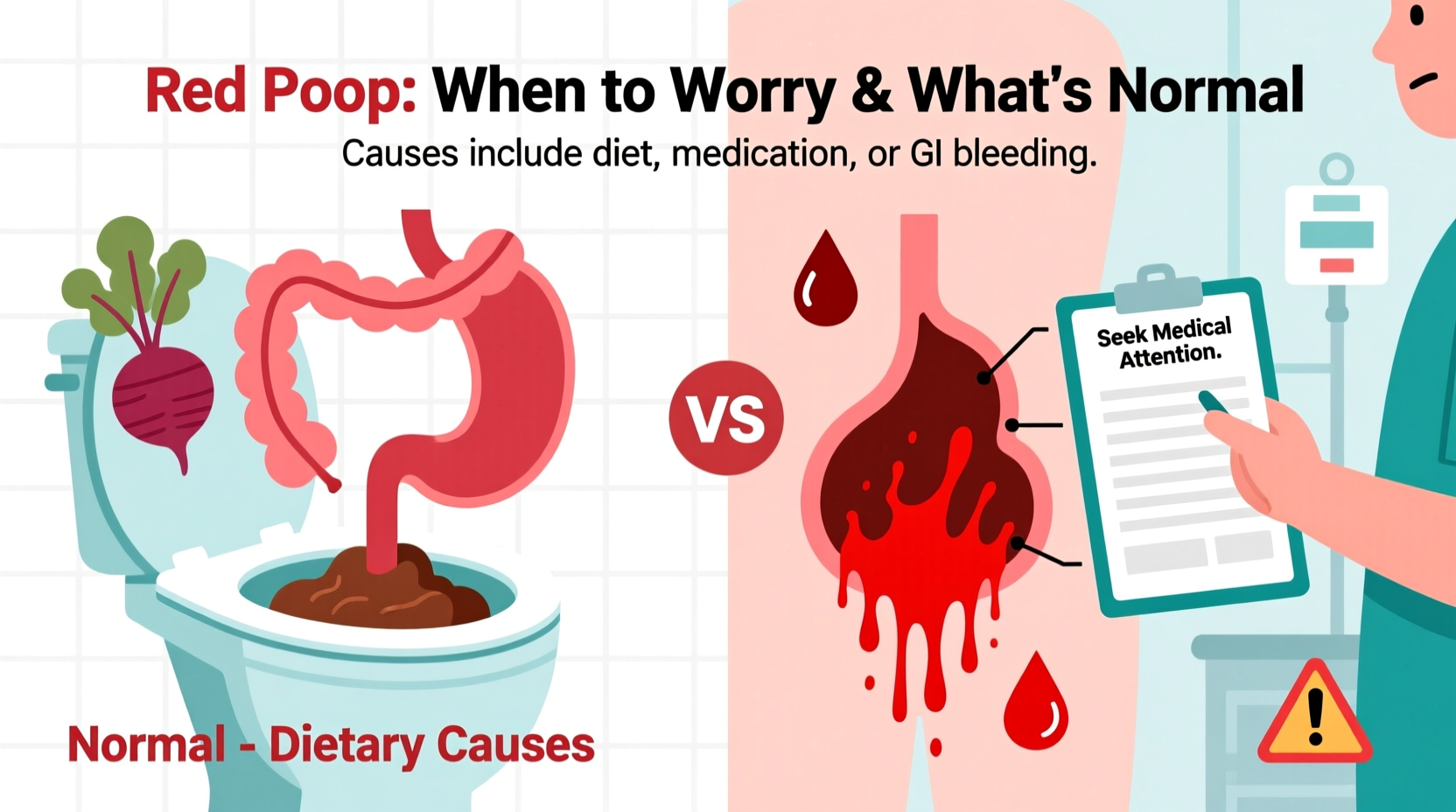 Red Poop Causes When To Worry And Whats Normal