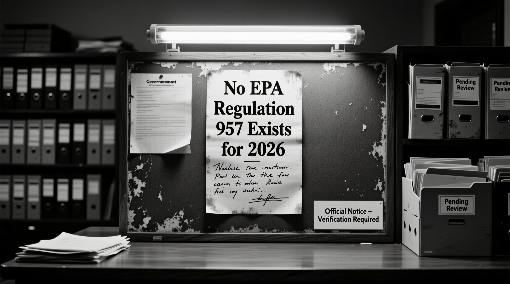 No EPA Regulation 957 Exists for 2026