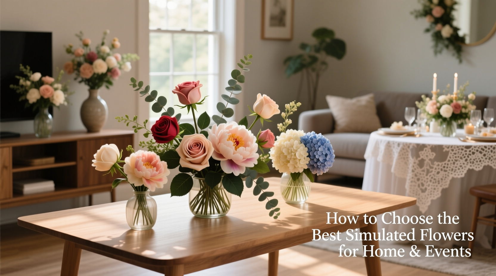 How to Choose the Best Simulated Flowers for Home & Events