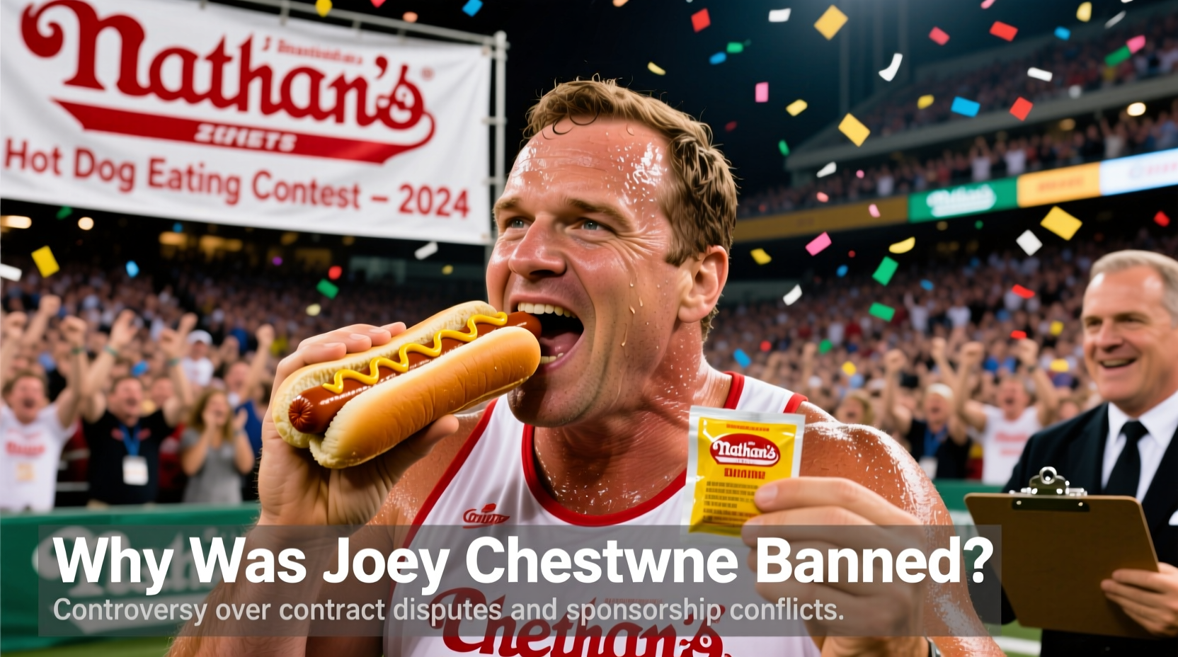 Why Was Joey Chestnut Banned From The Hot Dog Contest