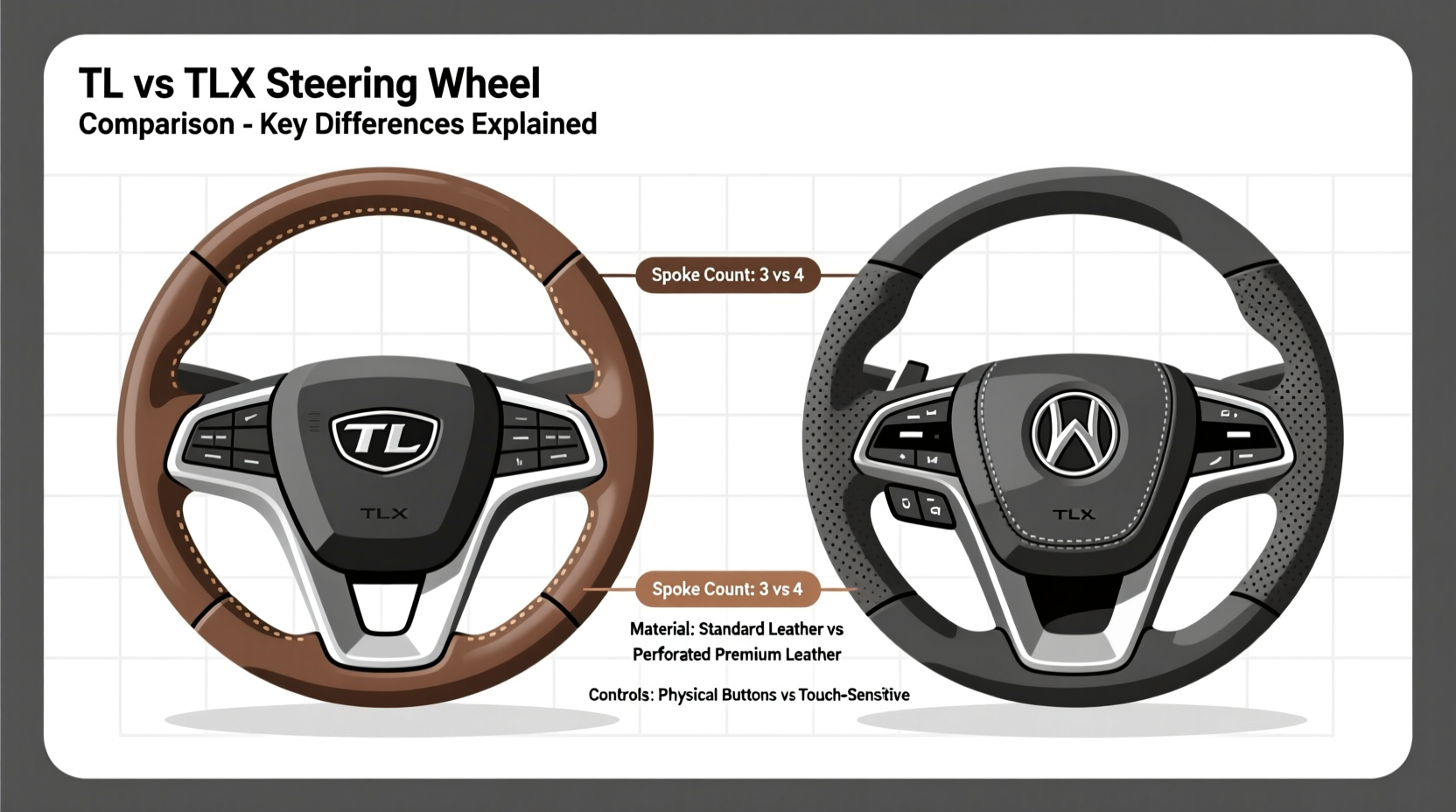 TL vs TLX Steering Wheel Comparison: Key Differences Explained