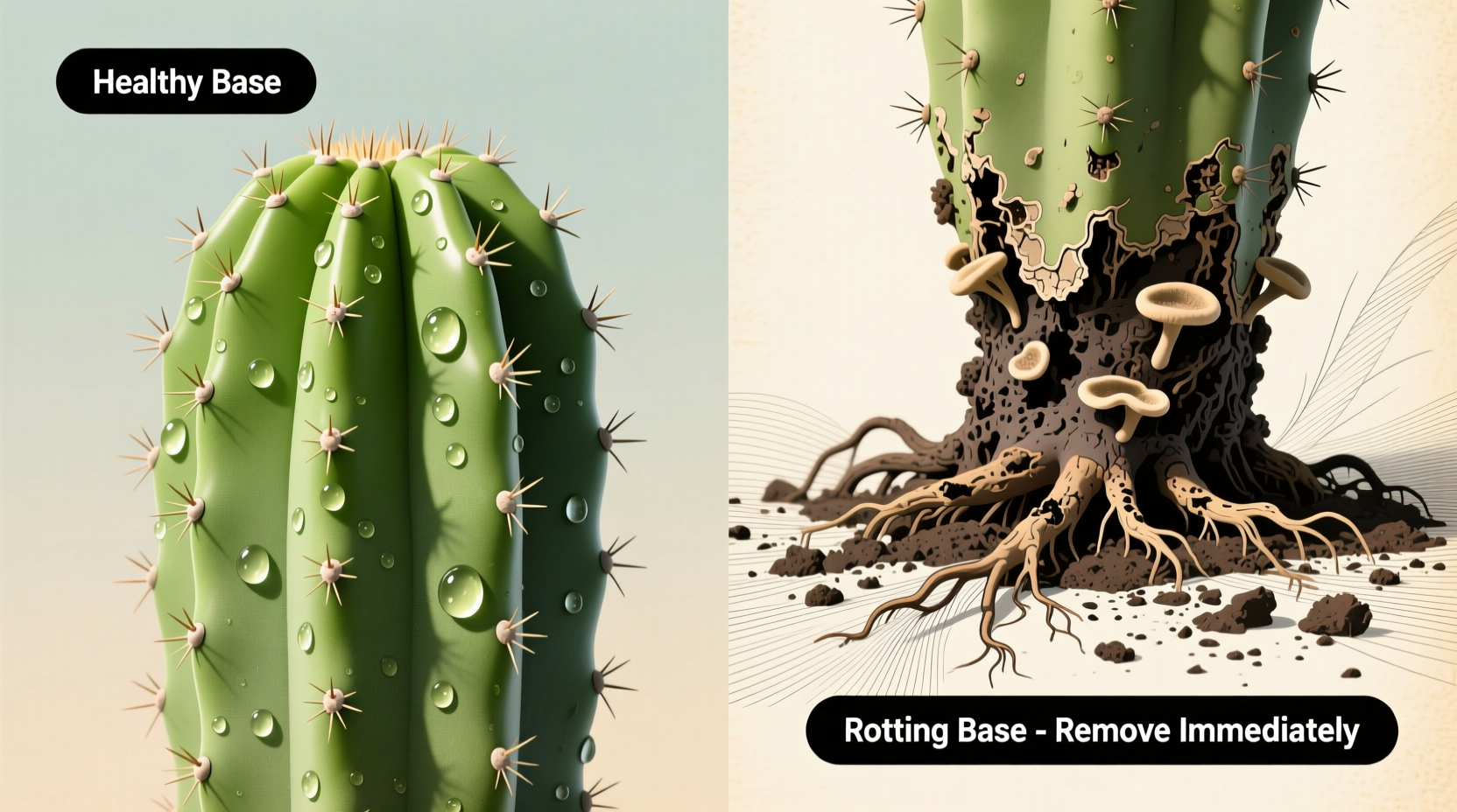 How to Save a Cactus Rotting from the Bottom