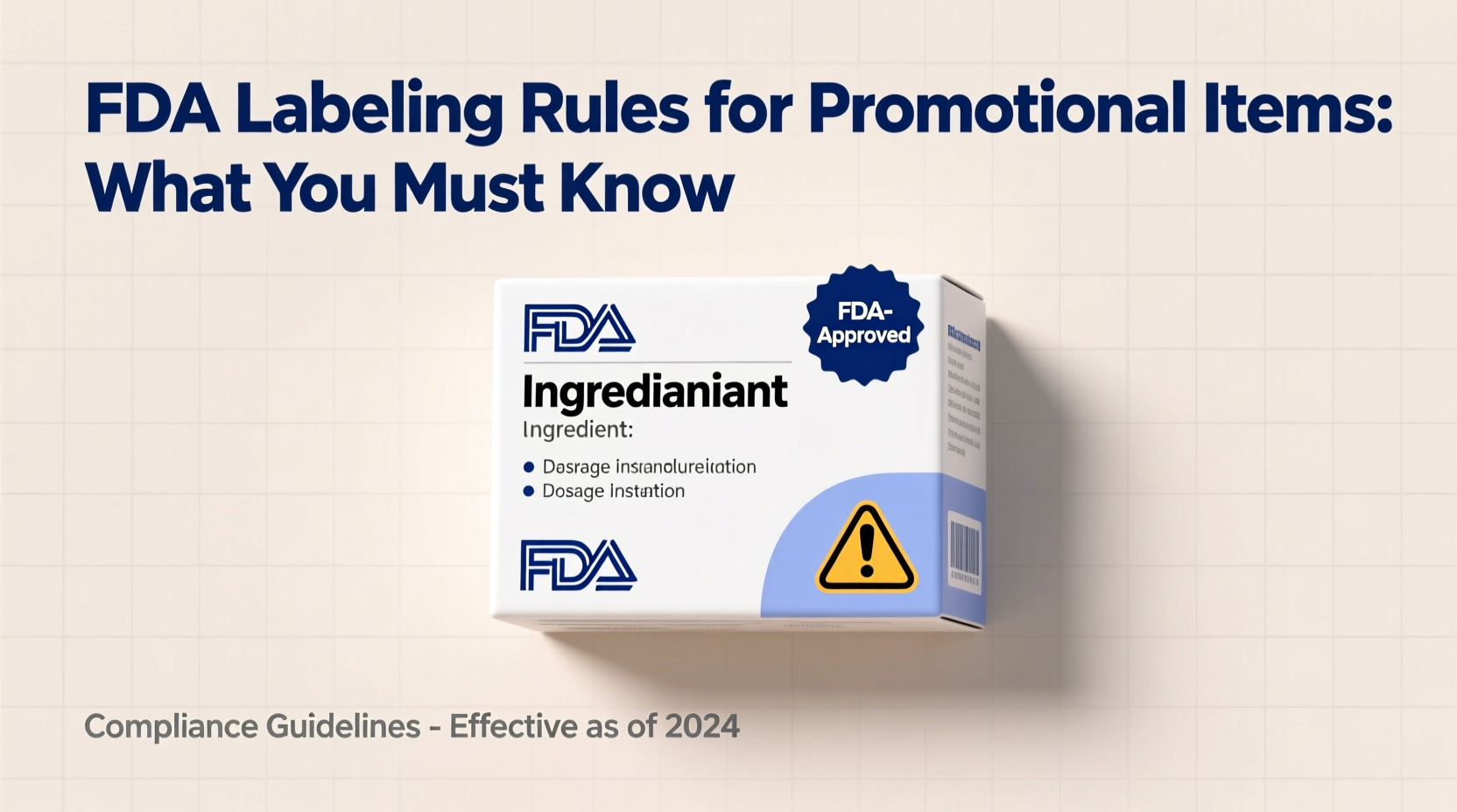 FDA Labeling Rules for Promotional Items: What You Must Know