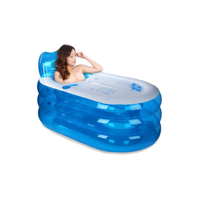 Transparent PVC Inflatable Bathtub - Durable & Portable