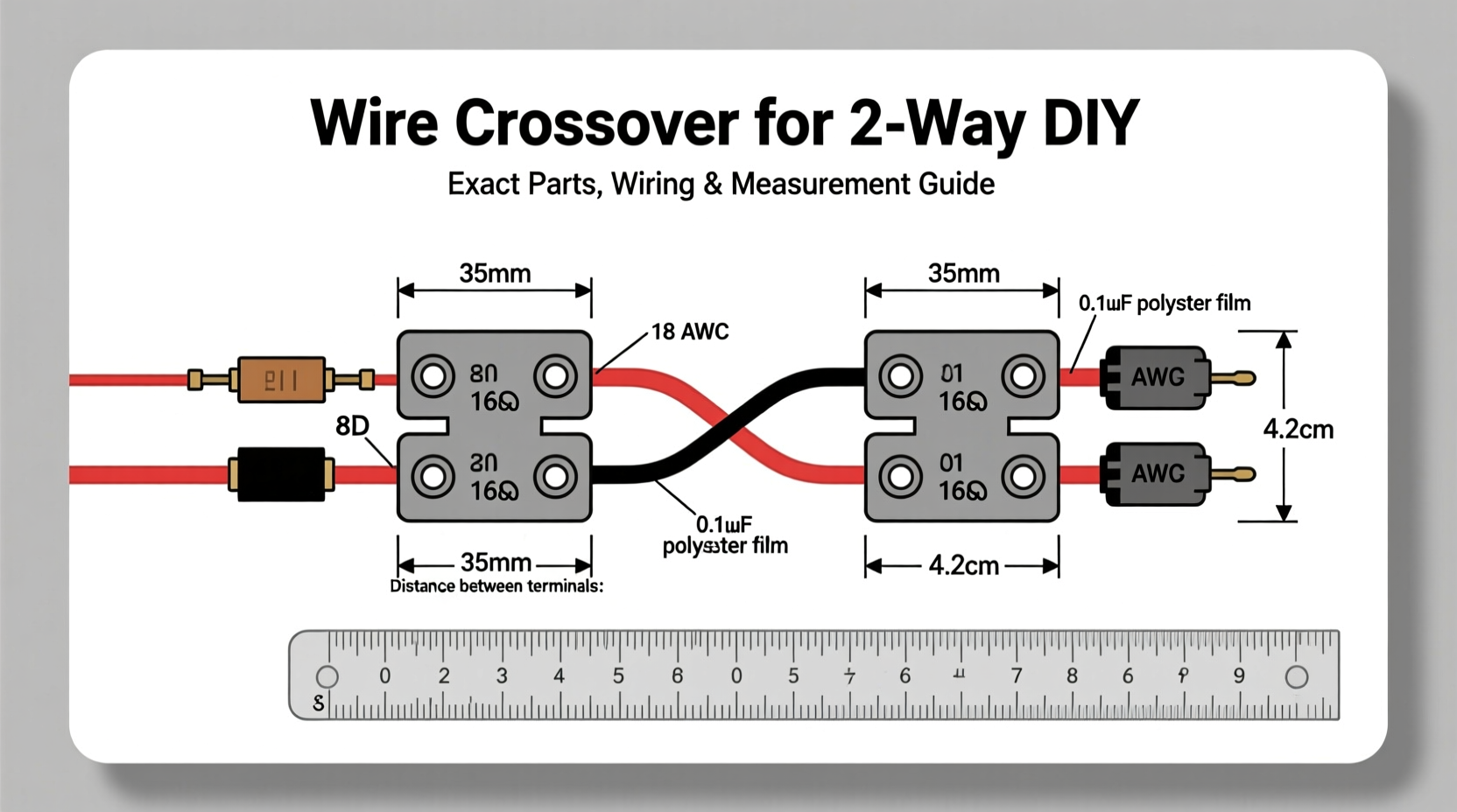 Wire Crossover for 2-Way DIY: Exact Parts, Wiring & Measurement Guide