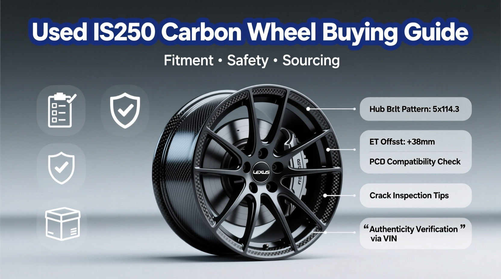 Used IS250 Carbon Wheel Buying Guide: Fitment, Safety & Sourcing