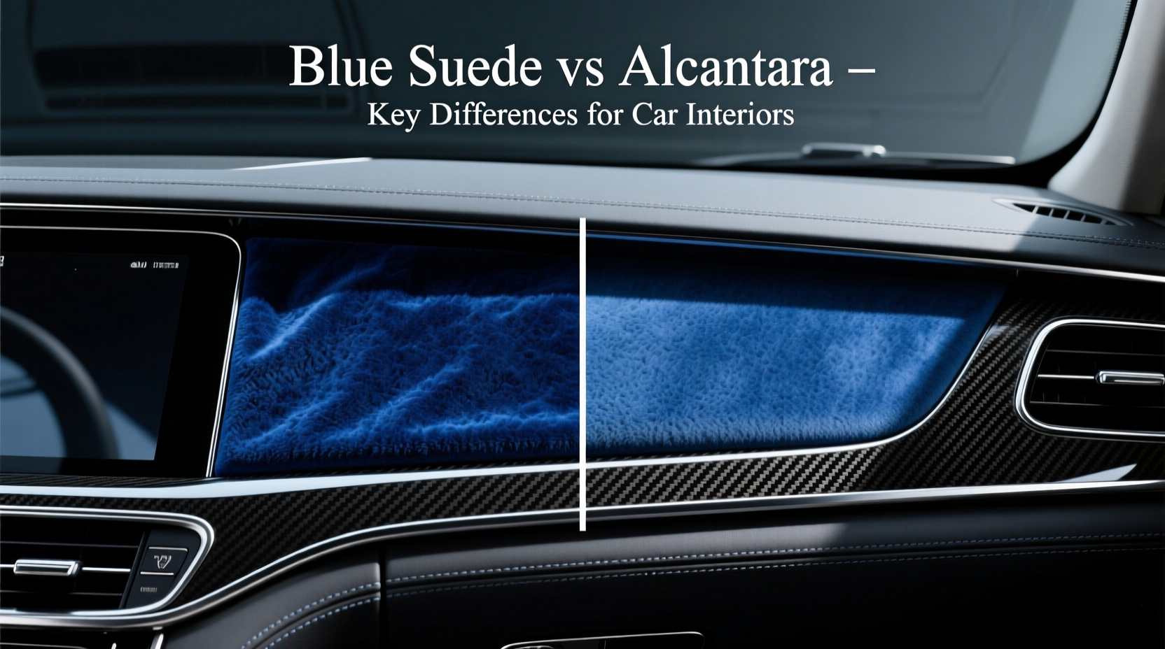Blue Suede vs Alcantara: Key Differences for Car Interiors