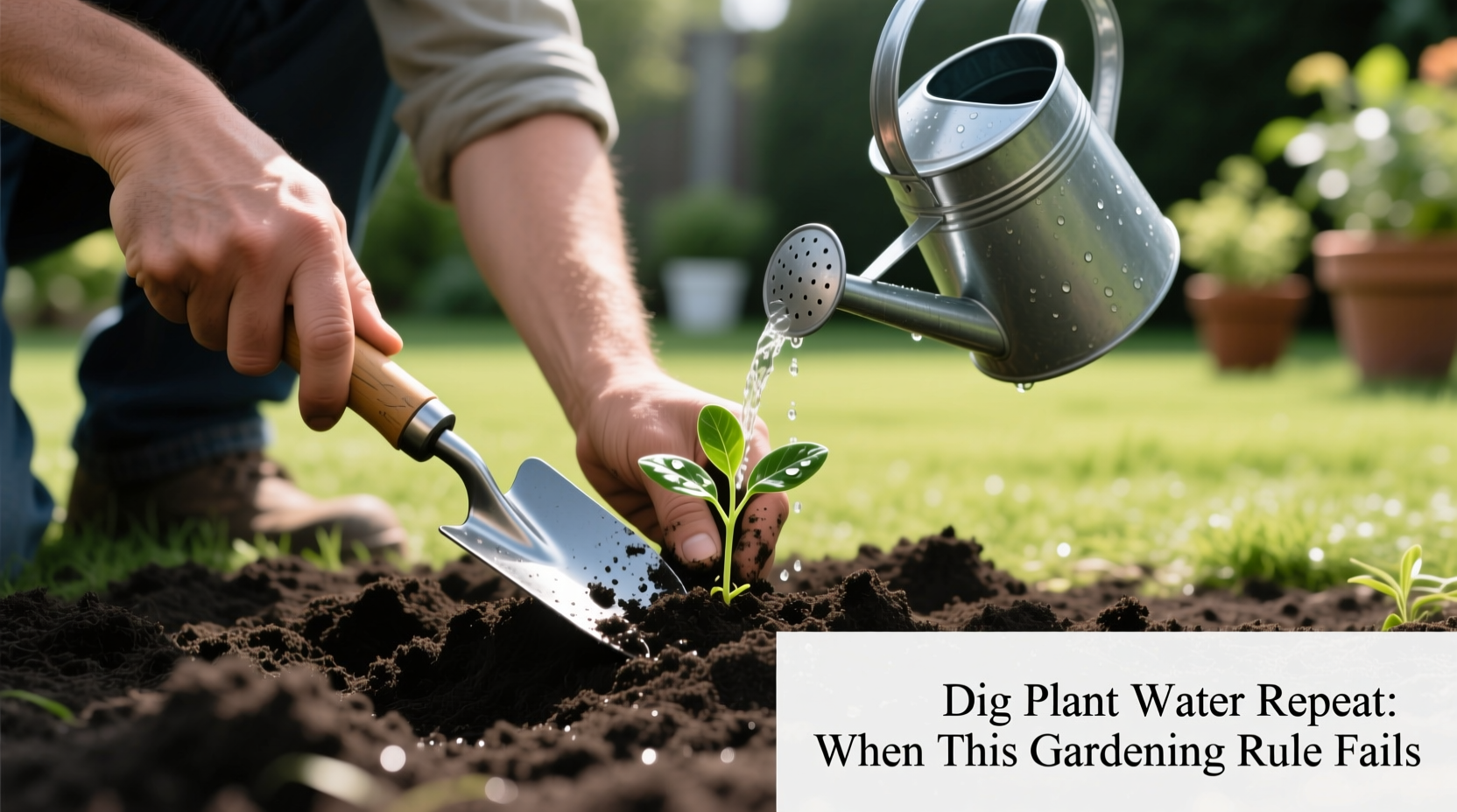 Dig Plant Water Repeat: When This Gardening Rule Fails