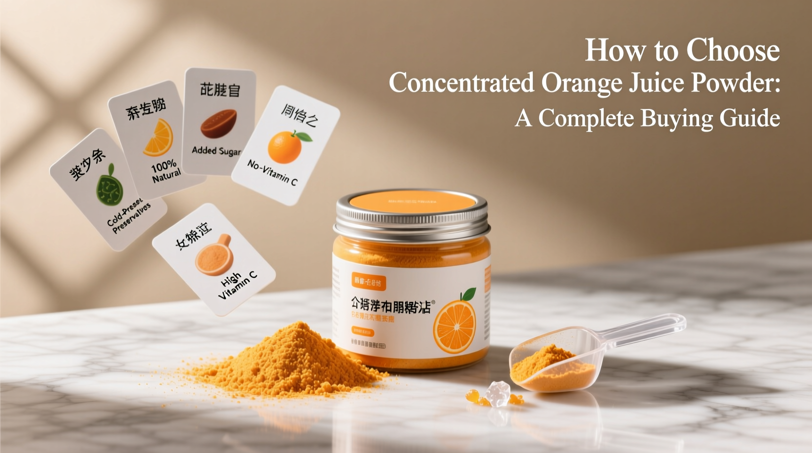 How to Choose Concentrated Orange Juice Powder: A Complete Buying Guide