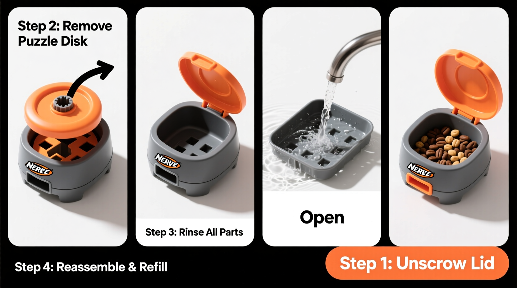 How To Easily Open And Clean Your Nerf Dog Puzzle Feeder A Step By Step Guide