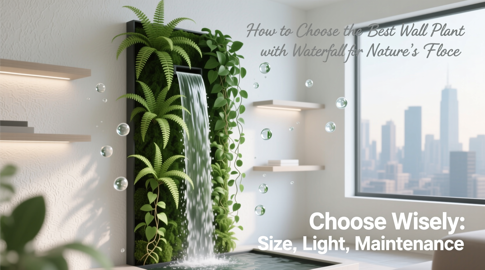 How to Choose the Best Wall Plant with Waterfall for Your Space