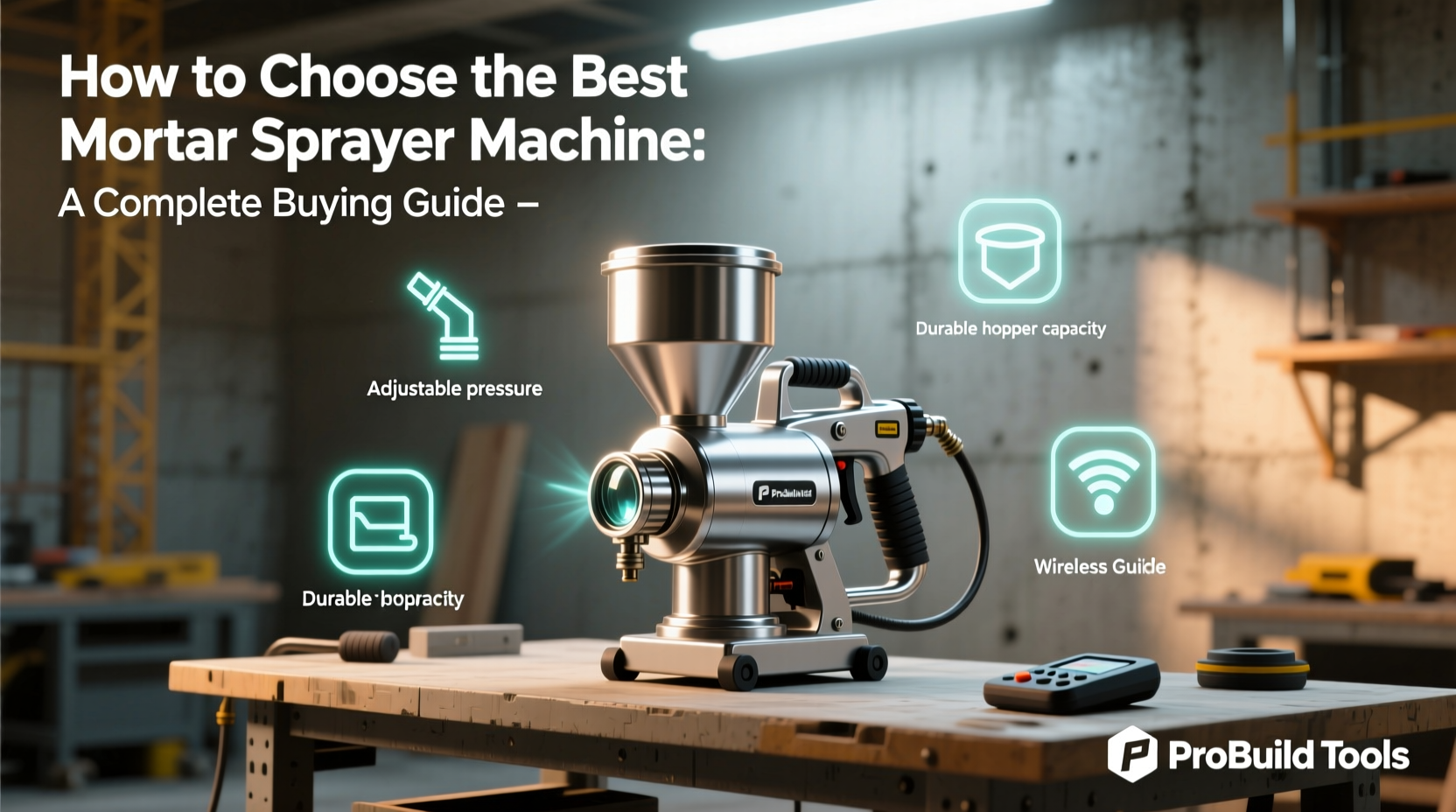 How to Choose the Best Mortar Sprayer Machine: A Complete Buying Guide