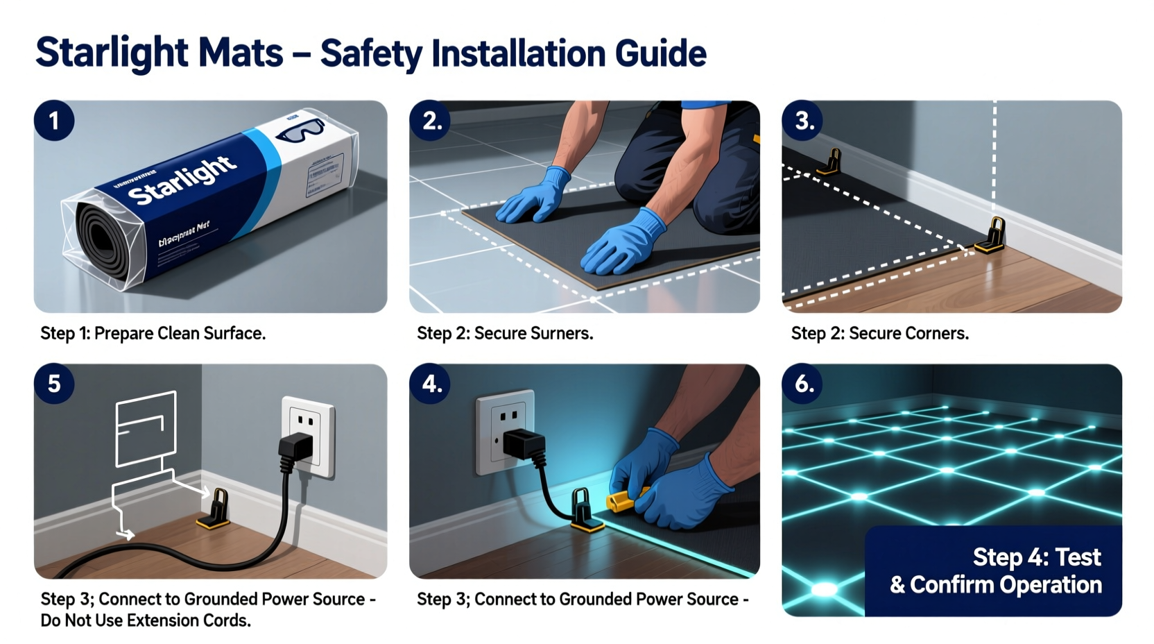 How to Install Starlight Mats Safely: Step-by-Step Guide