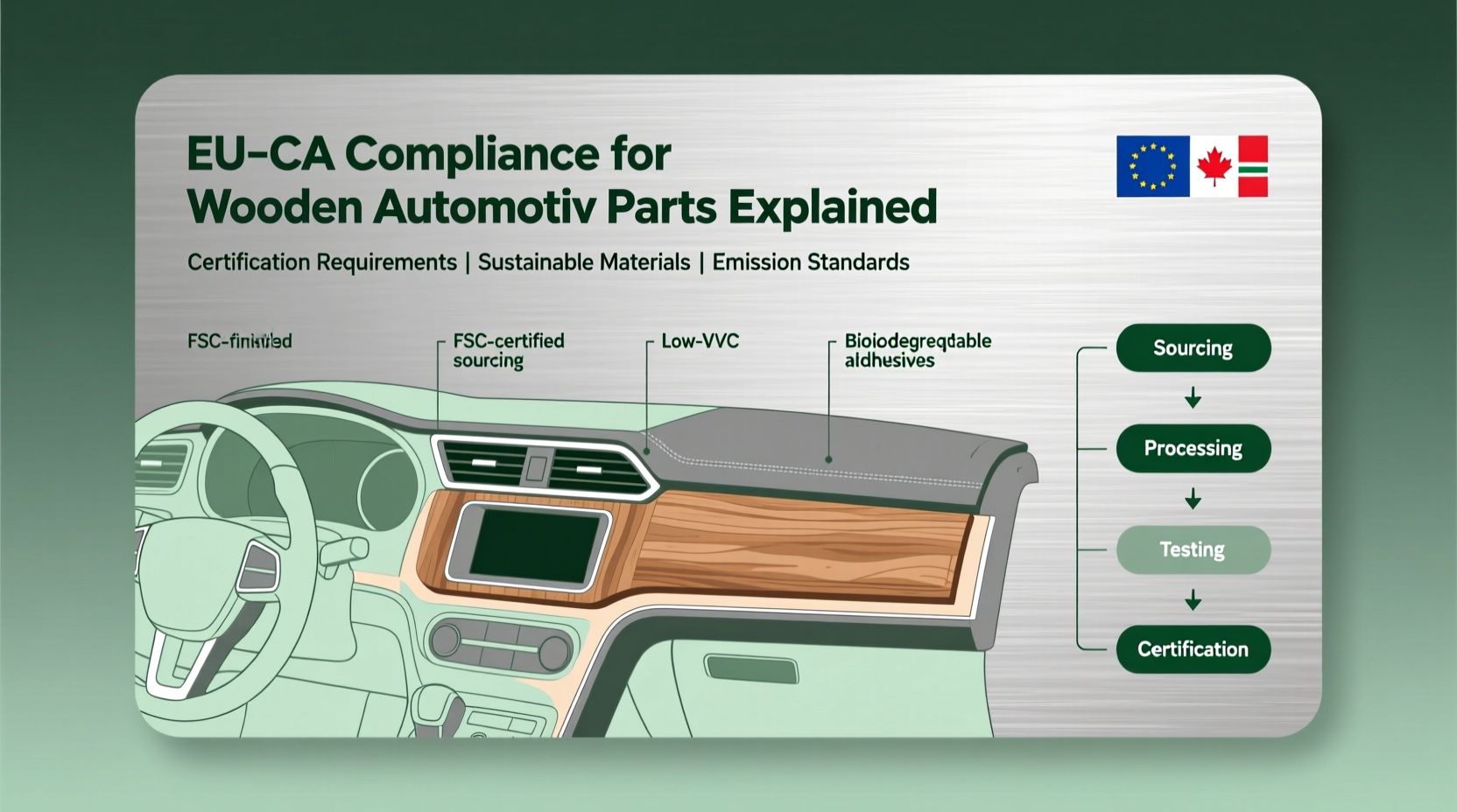 EU–CA Compliance for Wooden Automotive Parts Explained