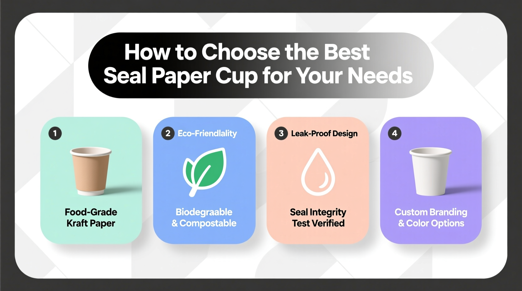 How to Choose the Best Seal Paper Cup for Your Needs