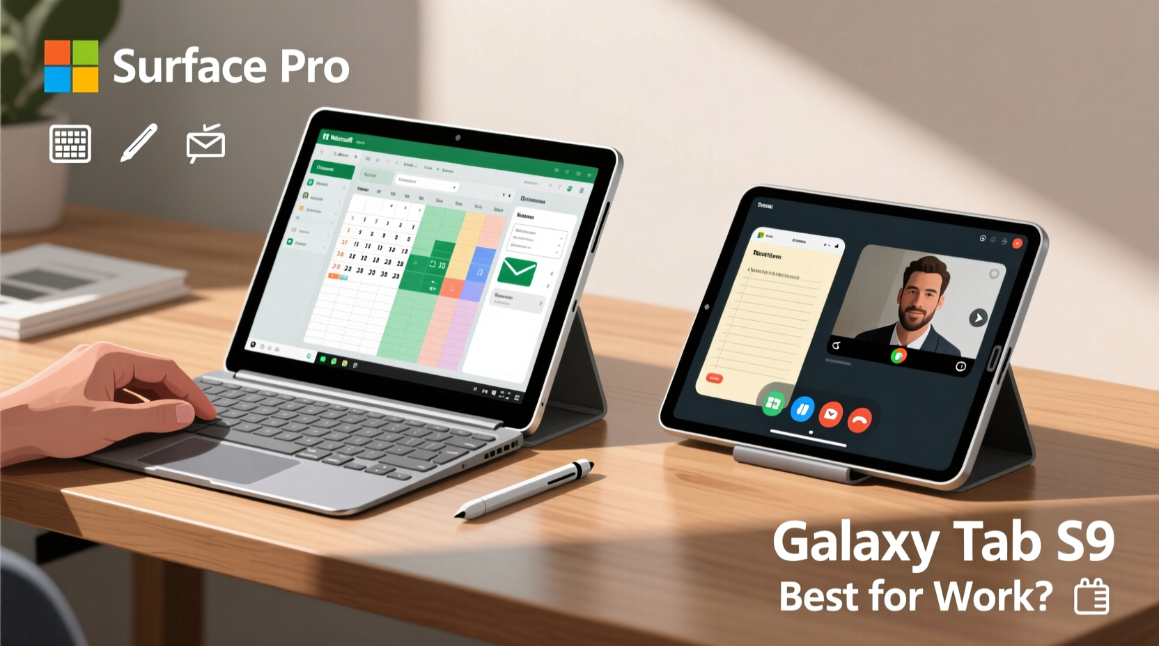 Surface Pro Vs Galaxy Tab Which Tablet Is Actually Better For Getting ...