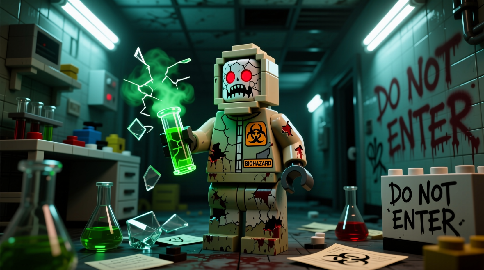 Lewan Biohazard Figure Vs Lego Horror Which One Scares Up More Fun