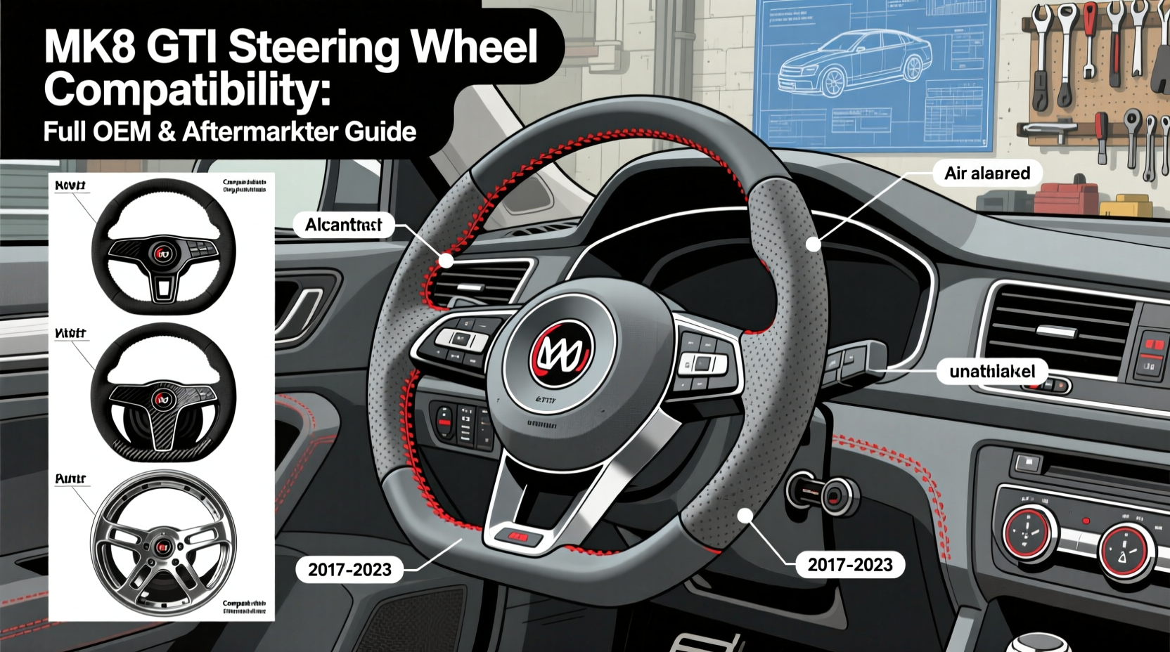 MK8 GTI Steering Wheel Compatibility: Full OEM & Aftermarket Guide