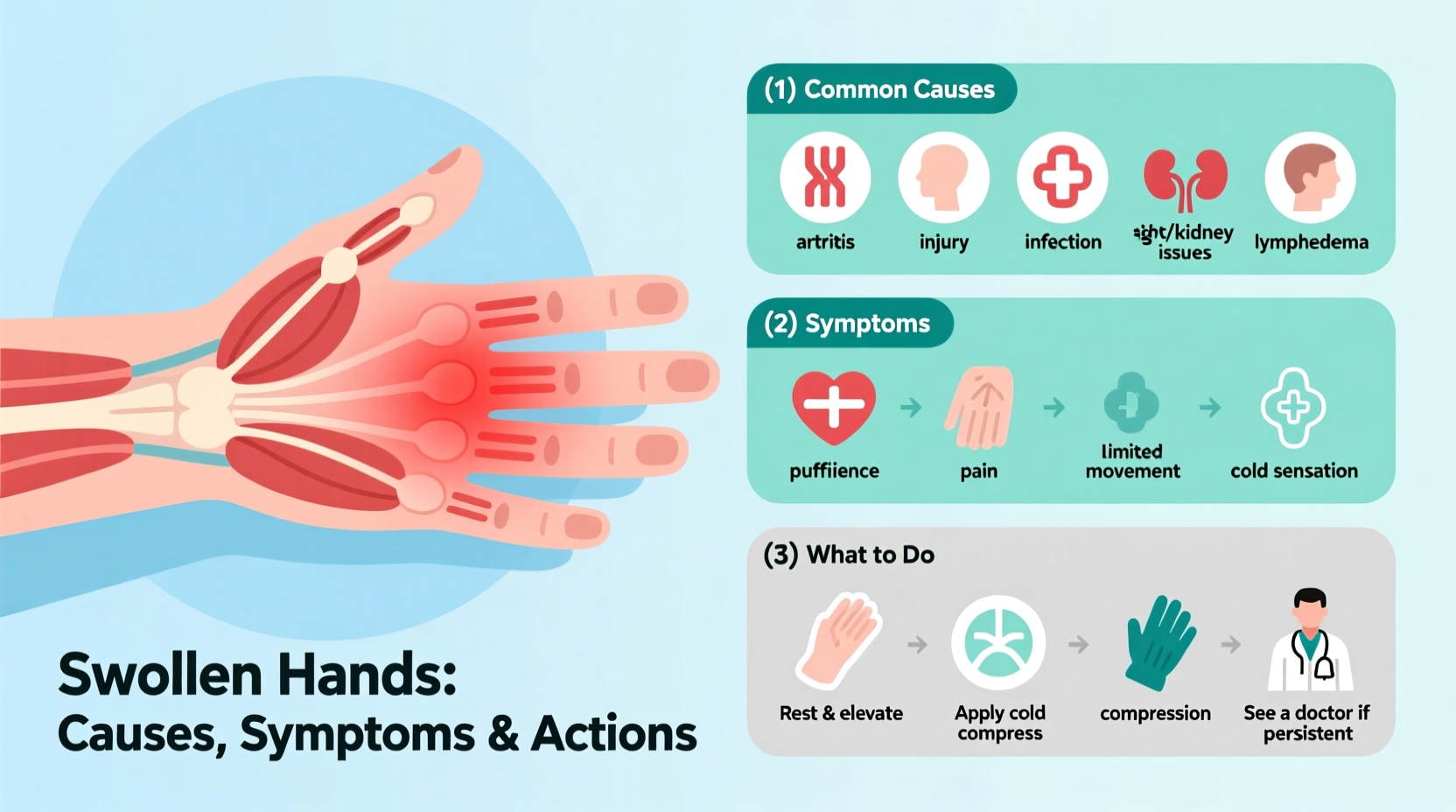 Swollen Hands Common Causes Symptoms And What To Do