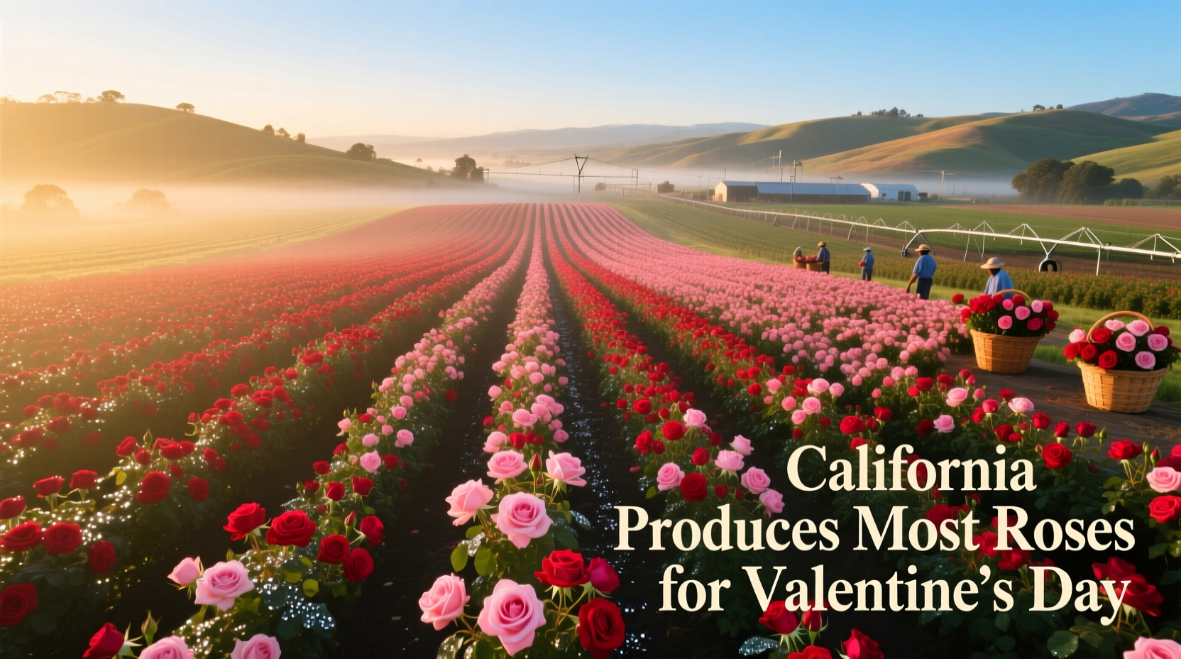 California Produces Most Roses for Valentine's Day