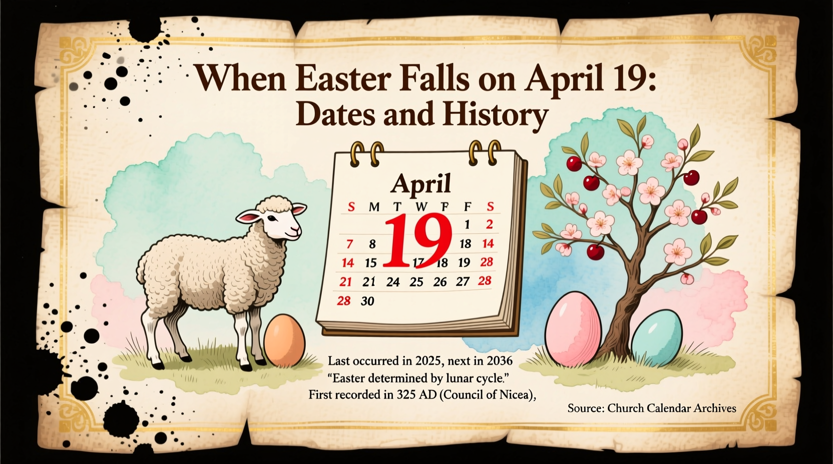 When Easter Falls on April 19: Dates and History
