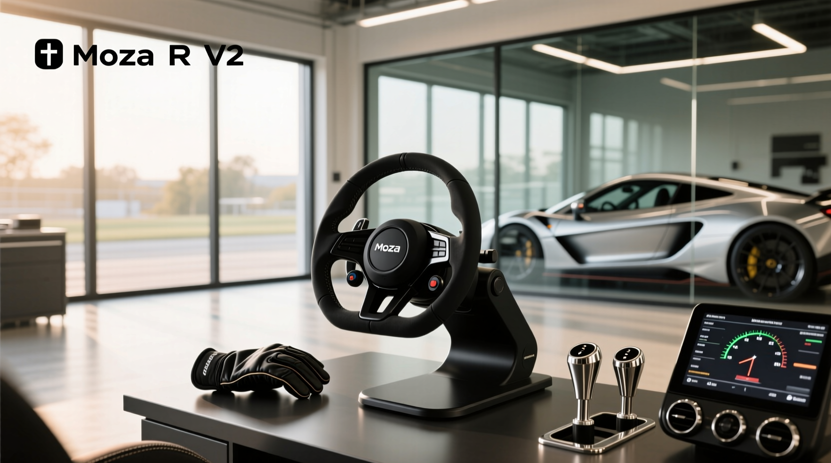 What is the MOZA RS V2 steering wheel compatible with?