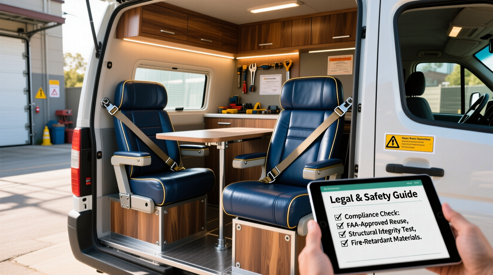 Can You Install Used Aircraft Seats in a Van? Legal & Safety Guide