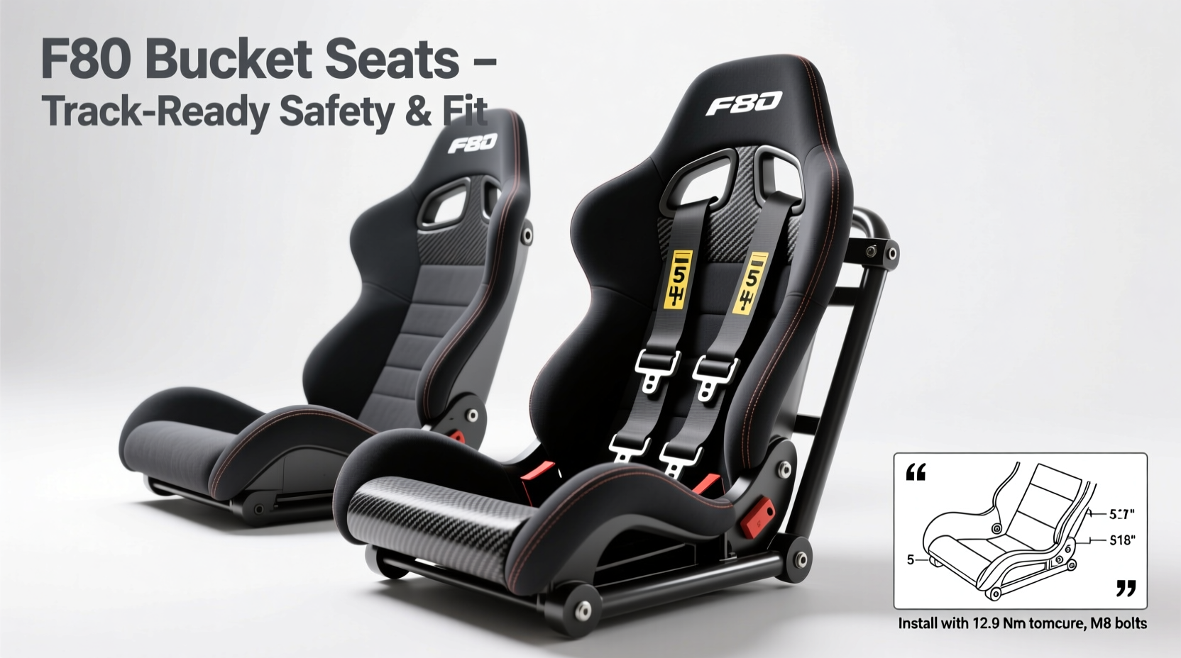 F80 Bucket Seats for Track Use: Compatibility, Installation & Safety