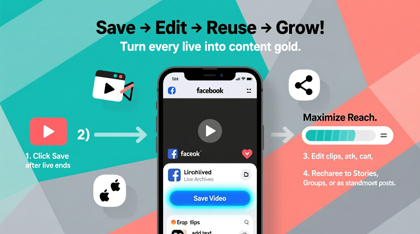 How To Easily Save And Reuse Your Facebook Live Videos For Maximum Impact
