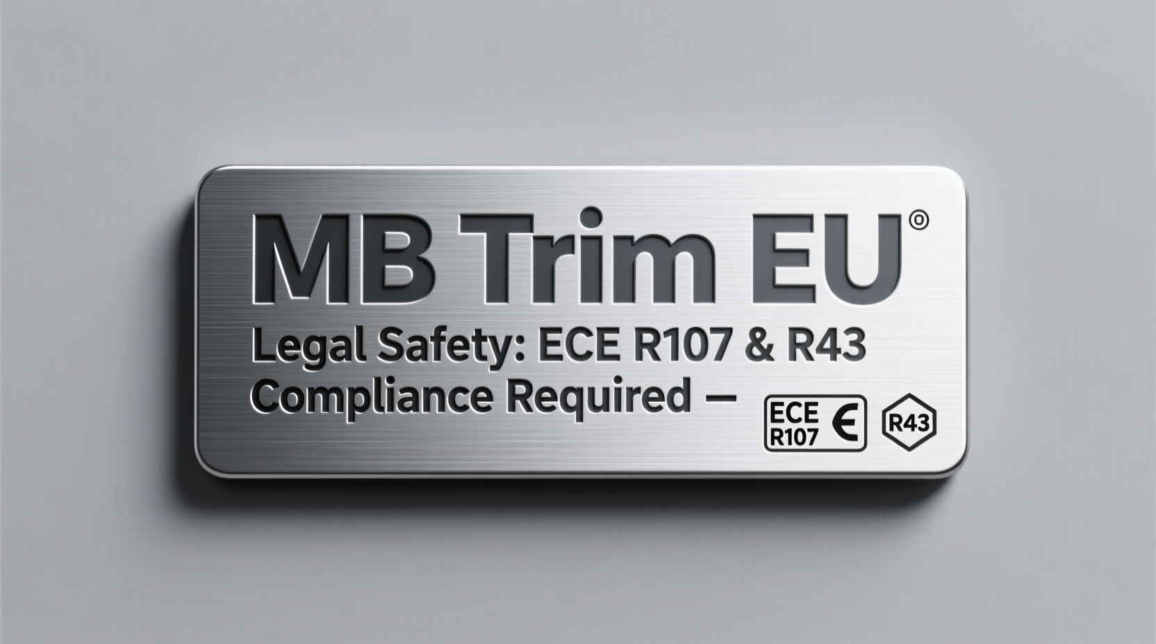 MB Trim EU Legal Safety: ECE R107 & R43 Compliance Required