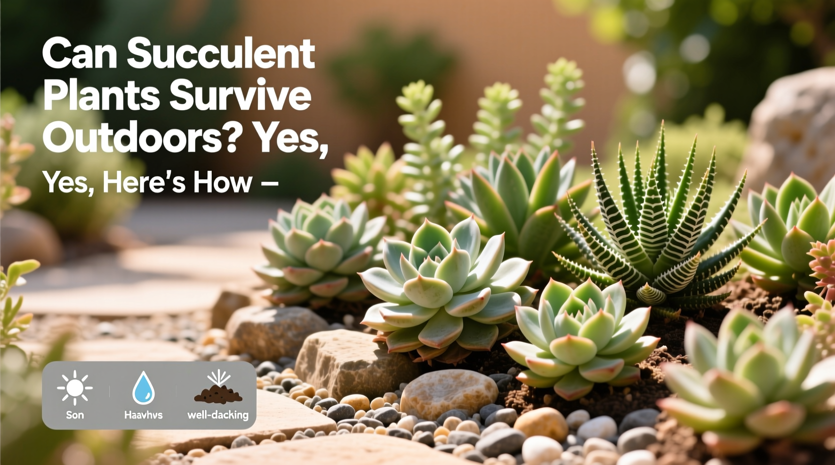 Can Succulent Plants Survive Outdoors? Yes, Here's How
