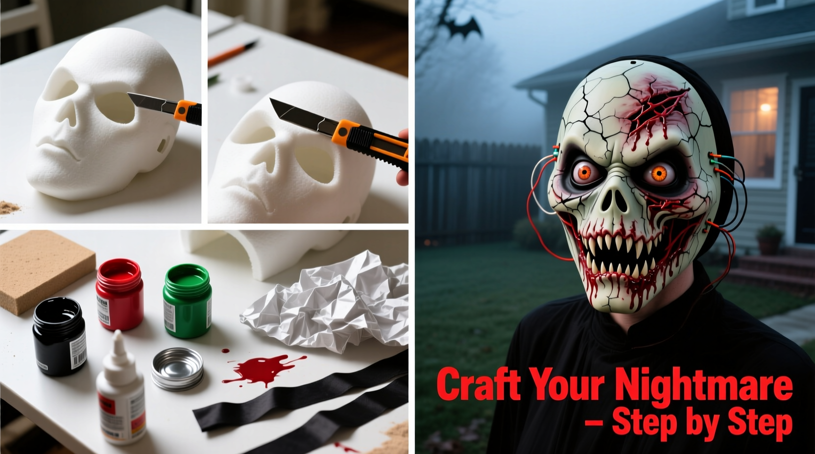 Step By Step Guide To Crafting Your Own Unique Halloween Horror Mask At ...