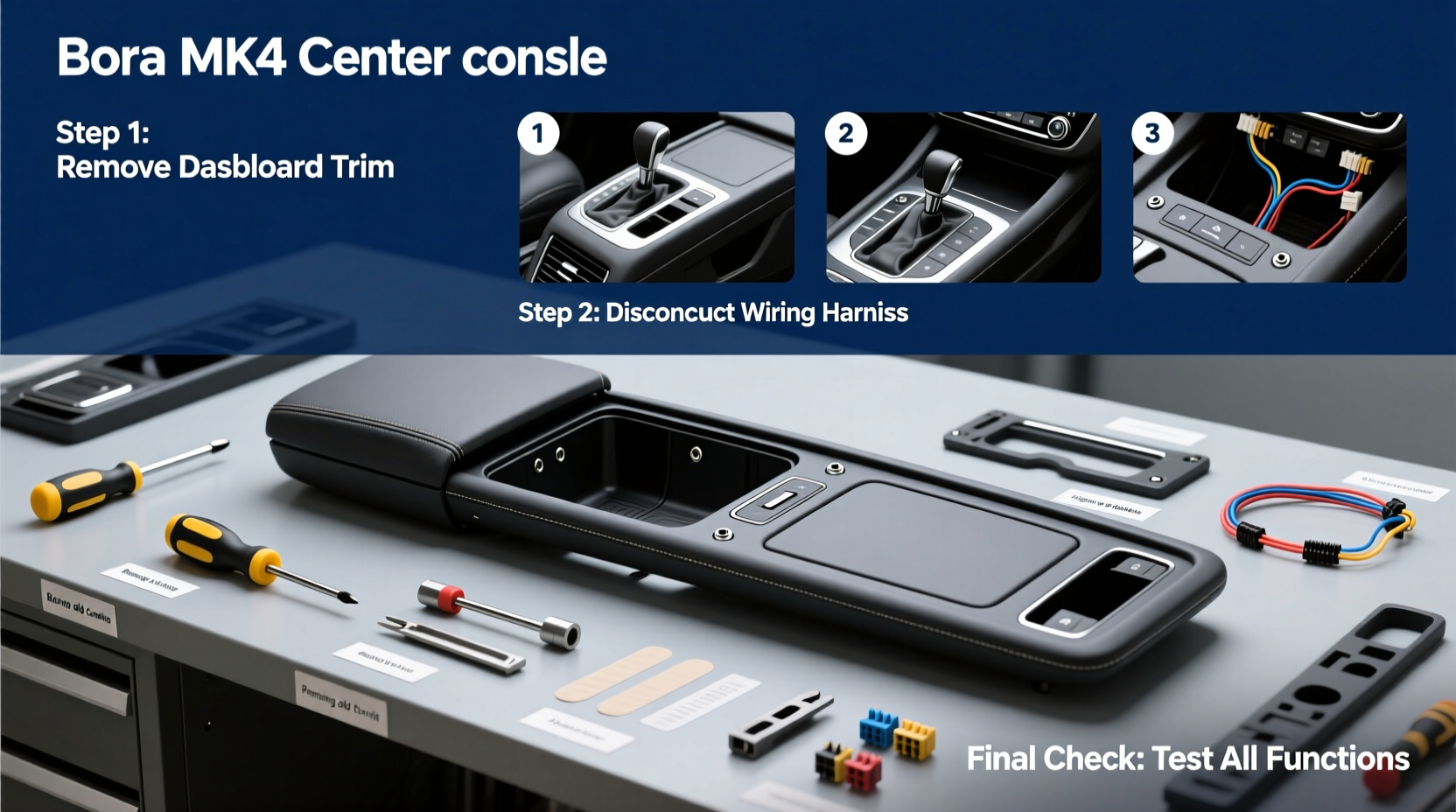 Bora MK4 Center Console Install DIY: Full Step-by-Step Guide