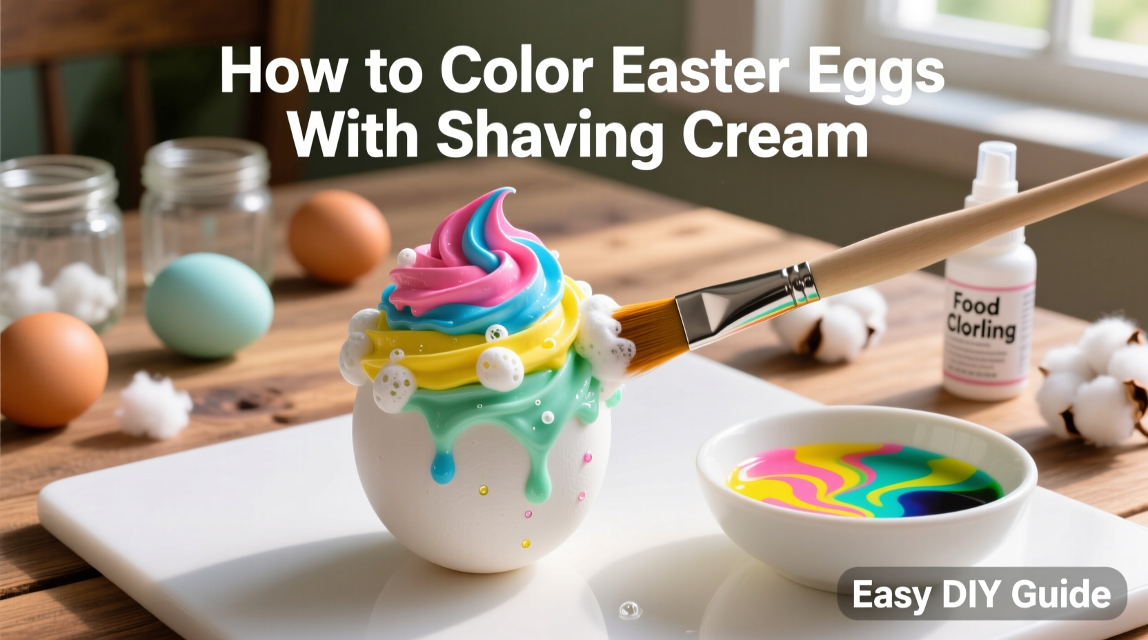 How to Color Easter Eggs with Shaving Cream: Easy DIY Guide