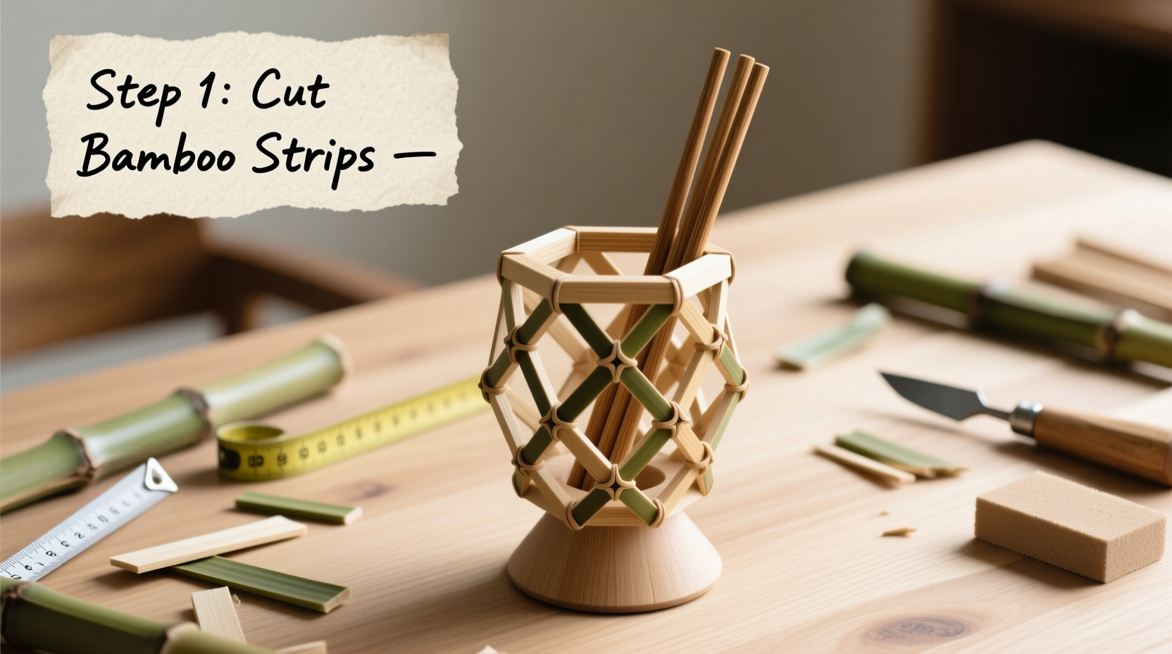 Creative Diy Chopstick Holders Inspired By Moso Grid Step By Step Craft Guide