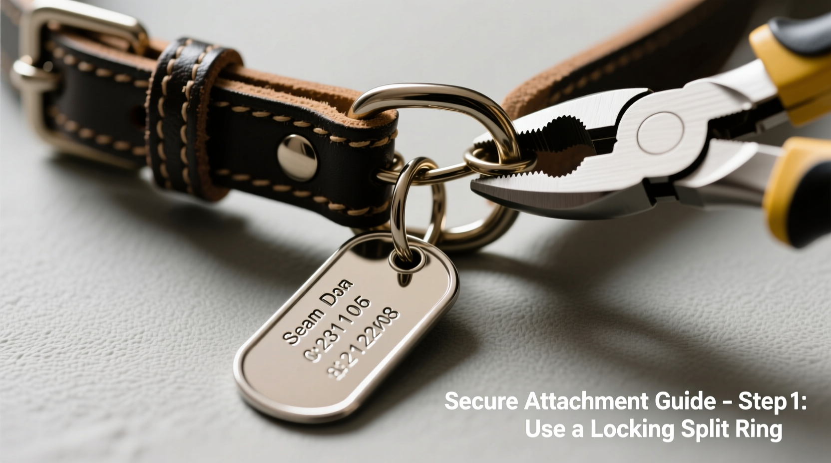 Step By Step Guide To Securely Attaching A Dog Tag To A Decorative Collar