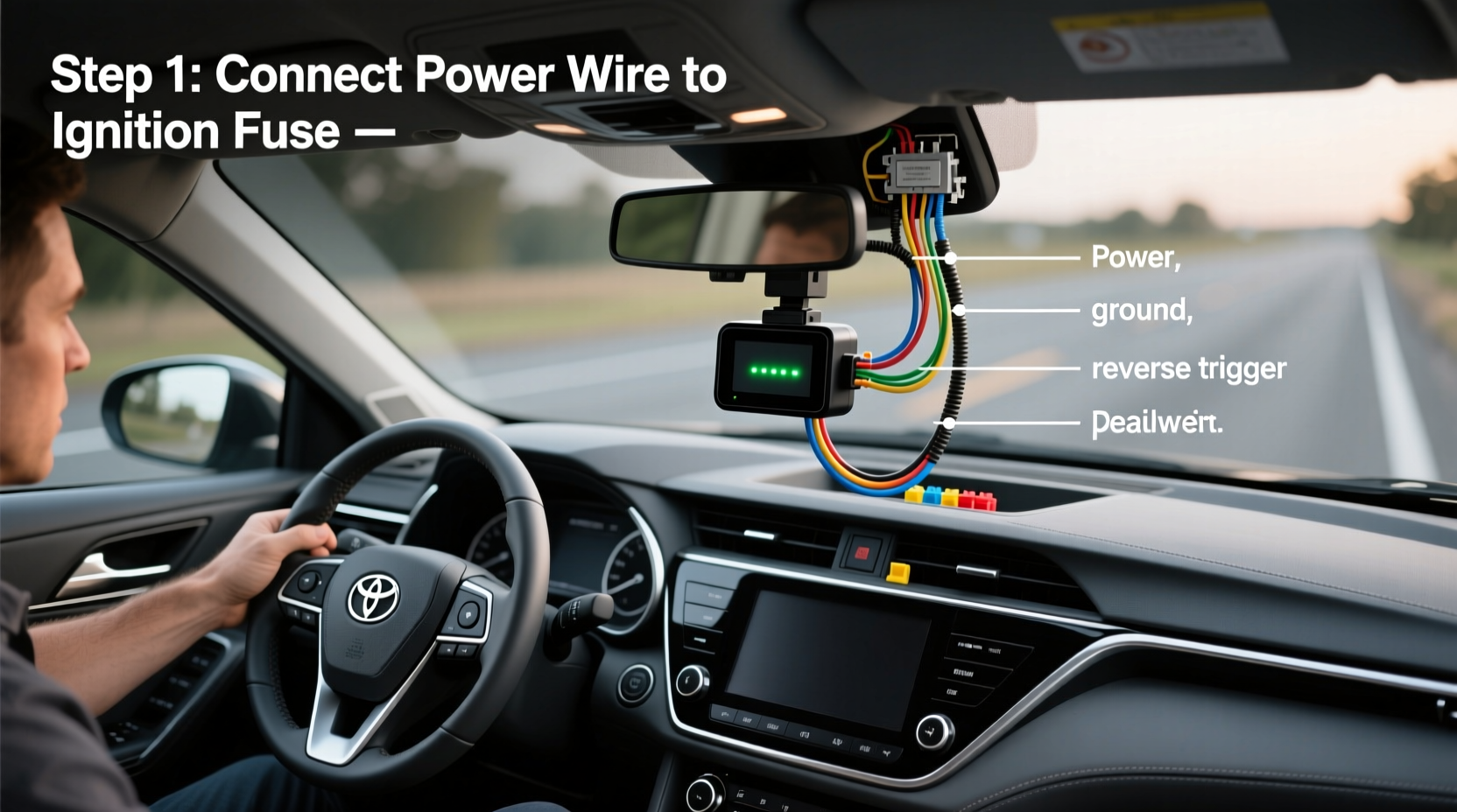 Toyota Camry Hardwired Dash Cam Installation Guide (2018–2024)
