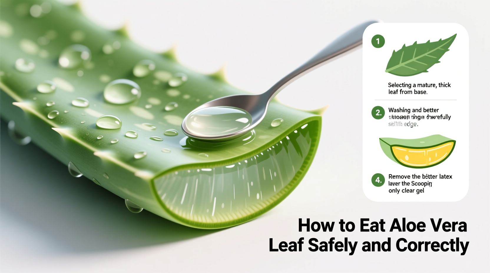 How to Eat Aloe Vera Leaf Safely and Correctly