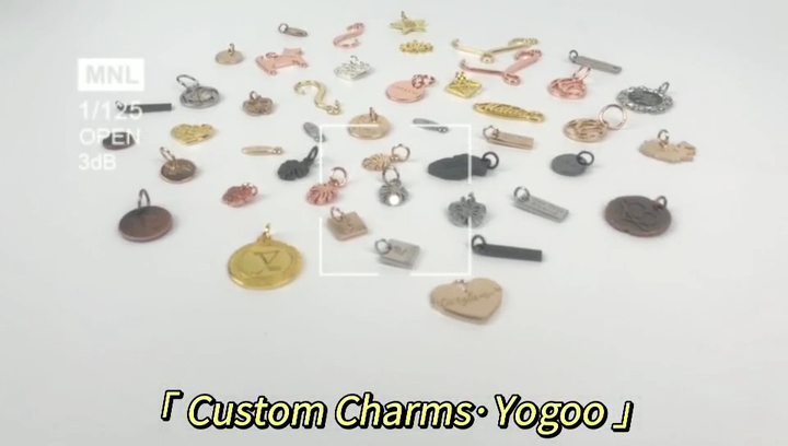 Custom Stamped Metal Charms - Personalized Zinc Alloy