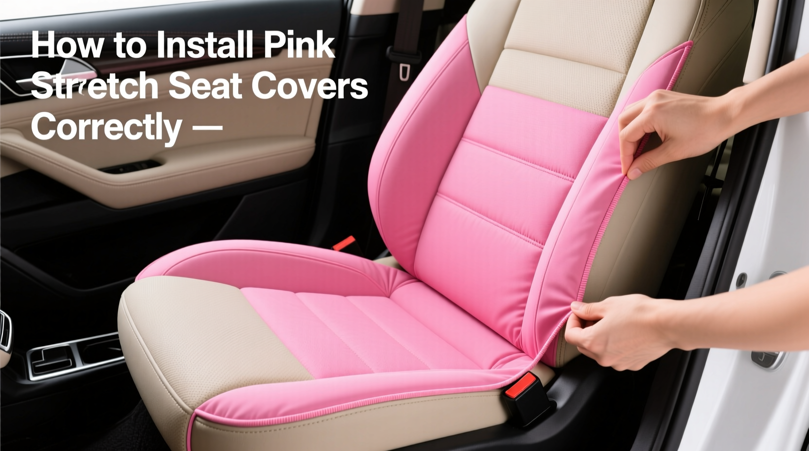 How to Install Pink Stretch Seat Covers Correctly